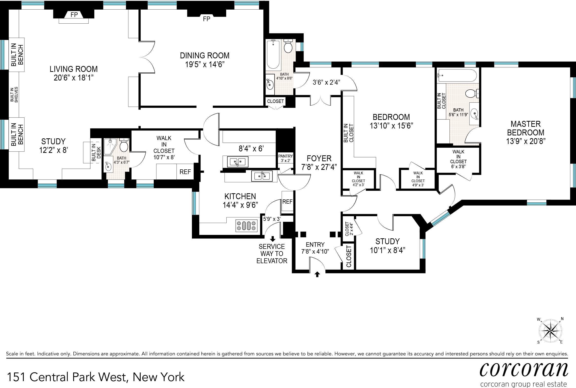 151 Central Park W, #5W, Upper West Side, New York, NY 10023 | Brownstoner